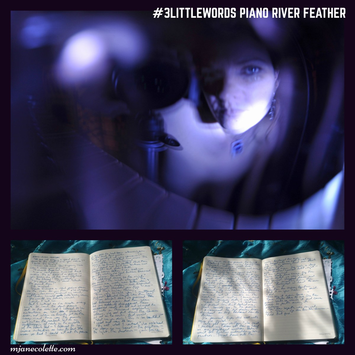 3 WORDS: Piano River Feather | m jane colette